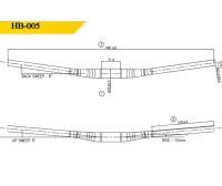 China T1000 Carbon MTB Handlebar 35mm Diameter 760-800mm Wide Aero Design for sale