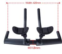 China BXT Carbon Road Bike TT Handlebar 31.8mm Clamp 401-500mm Width Integrated Aerodynamic for sale