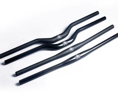 China Carbon Fiber T800 Mountain Bike Handlebar 31.8mm 620-720mm Riser 30mm for sale