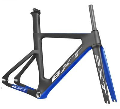 China Toray T800 Carbon Fiber Track Bike Frameset 700C Fixed Gear Racing Road Frame 49-57CM for sale