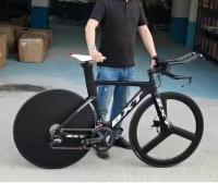 China EPS Technology Carbon TT Frame 700C Racing Track Aero Road Bike Frameset for sale