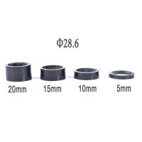 China 28.6mm Carbon Fiber Headset Spacers 3K Weave Bicycle Stem Spacers 5mm 10mm 15mm 20mm for sale