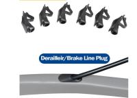 China Bicycle Derailleur Brake Cable Housing Rubber Plug Black Small Hole Big Hole 2 Sizes for sale
