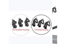 China Bicycle Derailleur Brake Cable Housing Rubber Plug Black Small Hole Big Hole 2 Sizes for sale