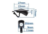 China Bicycle Derailleur Brake Cable Housing Rubber Plug Black Small Hole Big Hole 2 Sizes for sale