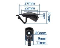 China Bicycle Derailleur Brake Cable Housing Rubber Plug Black Small Hole Big Hole 2 Sizes for sale