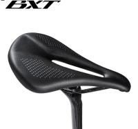 China Carbon Fiber T1000 MTB Road Bike Saddle 130g Lightweight Cycling Seat Black Leather for sale