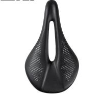 China Carbon Fiber T1000 MTB Road Bike Saddle 130g Lightweight Cycling Seat Black Leather for sale