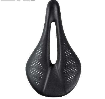 China Carbon Fiber T1000 MTB Road Bike Saddle 130g Lightweight Cycling Seat Black Leather for sale