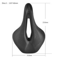 China 3D Shaping Leather Breathable MTB Road Bike Saddle 265g Black Red White for sale