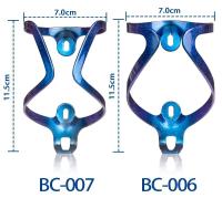 China 7075 Aluminum Alloy Bicycle Water Bottle Cage 23g Lightweight MTB Road Bike Blue for sale