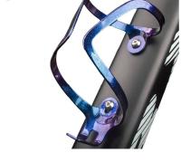China 7075 Aluminum Alloy Bicycle Water Bottle Cage 23g Lightweight MTB Road Bike Blue for sale