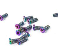 China 7075 Aluminum Alloy Bicycle Water Bottle Cage Screws 2.0g MTB Road Bike Colorful for sale