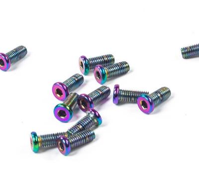 China 7075 Aluminum Alloy Bicycle Water Bottle Cage Screws 2.0g MTB Road Bike Colorful for sale