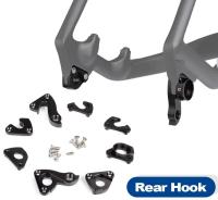 China Thru Axle Rear Derailleur Hanger Carbon Mountain Bike Hook for MTB Frames 142x12mm for sale