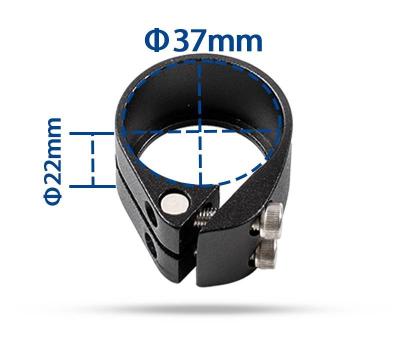China Bicycle Seat Clamp 7075 T6 Aluminum Alloy 31.8mm 35mm Road MTB Seatpost Clamp Black for sale