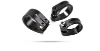 China Bicycle Seat Clamp 7075 T6 Aluminum Alloy 31.8mm 35mm Road MTB Seatpost Clamp Black for sale