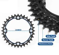 China 104BCD 7075-T6 Aluminum Alloy Mountain Bike Chainring 32T 34T 36T 38T Single Chainwheel for sale