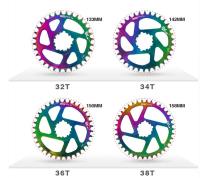 China 7075-T6 Aluminum Alloy GXP Mountain Bike Chainring 32T 34T 36T 38T Single Speed for sale