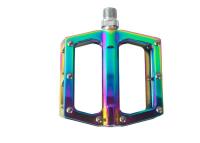 China BXT Chameleon Aluminum Alloy CNC Bicycle Pedals 9/16 Inch Cr-Mo Sealed Bearing Multicolor for sale