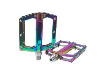 China BXT Chameleon Aluminum Alloy CNC Bicycle Pedals 9/16 Inch Cr-Mo Sealed Bearing Multicolor for sale