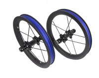 China 12 Inch Full Carbon Fiber Kids Balance Bike Wheelset 462g 10 Spoke Hole for sale