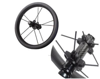 China 12 Inch Full Carbon Fiber Kids Balance Bike Wheelset 462g Lightweight for sale