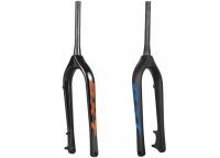 China 26er Carbon Fiber Gravel Snow Fat Bike Fork T800 Disc Brake 150x15mm for sale