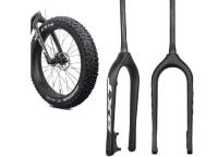 China 26er Carbon Fiber Gravel Snow Fat Bike Fork T800 Disc Brake 150x15mm for sale