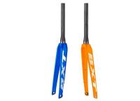 China 700C Carbon Gravel Fork Disc Brake T800 460g 27.5 MTB Fork 100x15mm Thru Axle for sale