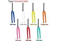 China Full Carbon Fiber Gravel Fork 700C Disc Brake Internal Cable Routing 47C Tire for sale