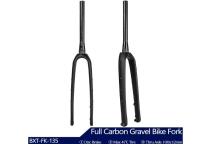 China Full Carbon Fiber Gravel Fork 700C Disc Brake Internal Cable Routing 47C Tire for sale