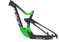 China Full Suspension Carbon Fiber MTB Frame 29er 100mm Travel T1000 EPS Technology for sale