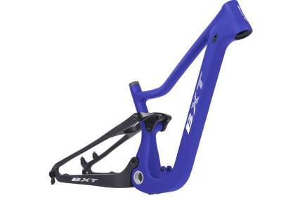China 24 inch Carbon Fiber Full Suspension Mountain Bike Frame for Kids T1000 90mm Travel for sale
