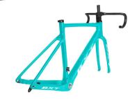 China Carbon Fiber Gravel Racing Frame 700C 49cm T1000 Hidden Cable Black Matte for sale