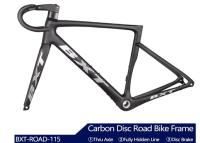 China BXT T1000 Carbon Fiber Road Bike Frame 700C Disc Brake 1200g Lightweight for sale
