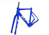 China T1000 Carbon Gravel Bike Frame Disc Frameset 700Cx47C Tire Fully Hidden Cable for sale