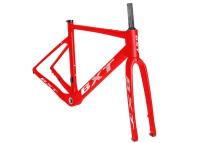 China T1000 Carbon Gravel Bike Frame Disc Frameset 700Cx47C Tire Fully Hidden Cable for sale
