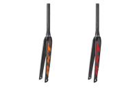 China 300mm T800 Carbon Road Bike Fork 700C Aero Shaping Flat Mount Disc Brake Front Fork for sale