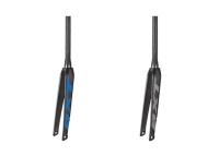 China 300mm T800 Carbon Road Bike Fork 700C Aero Shaping Flat Mount Disc Brake Front Fork for sale