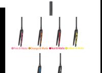 China 300mm T800 Carbon Road Bike Fork 700C Aero Shaping Flat Mount Disc Brake Front Fork for sale