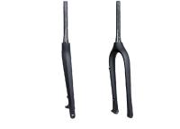 China 27.5 Inch Full Carbon MTB Fork Thru Axle 110mm 100mm Disc Brake Tapered for sale