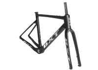 China 700C Carbon Gravel Bike Frame T1000 Disc Brake 140mm 49-56cm for sale
