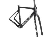 China 700C Carbon Gravel Bike Frame T1000 Disc Brake 140mm 49-56cm for sale