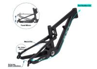 China 20 Inch Full Suspension Carbon Mountain Bike 10 Speed Kids MTB 120-135cm Height for sale