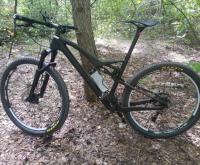 China 29er 11 Speed Carbon Full Suspension Mountain Bike Boost 148x12mm T1000 Frame for sale