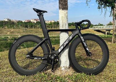 China Fixed Gear Aero Shaping Carbon Road Bike Racing Track Complete Bicycle 700C 52cm for sale