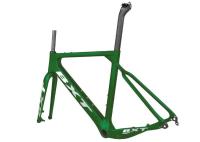 China 700C Carbon Gravel Bike Frame T1000 Carbon Fiber Frameset Disc Brake Internal Cable for sale