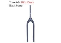 China T1000 Carbon Fiber MTB Rigid Fork 27.5 700C Disc Brake Thru Axle 690g for sale