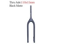 China T1000 Carbon Fiber MTB Rigid Fork 27.5 700C Disc Brake Thru Axle 690g for sale